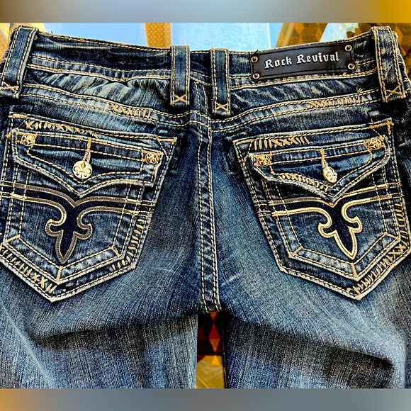Rock Revival | Jeans | Preowned Rock Revival Holly Boot Distressed ...